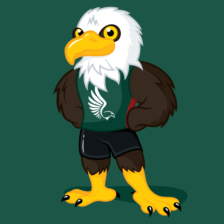 Eddie the Eagle Mascot Design ::: Eagle Vale High School – Cassandre ...